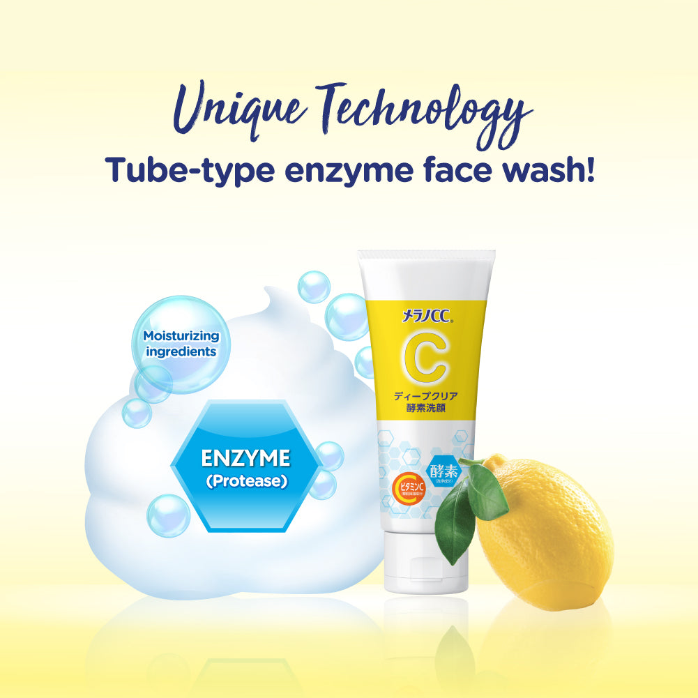 ROHTO MENTHOLATUM Melano CC Vitamin C Deep Clear Enzyme Wash (130g ...